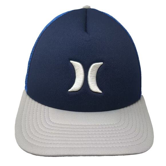 Hurley | Accessories | Hurley Trucker Hat Blue Gray Os Snapback Mesh ...